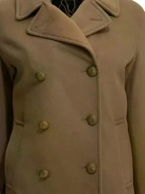 SEALUP Double-breasted Camel Hair Coat