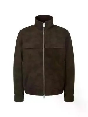 STUDIO TOMBOY Zip-up Suede-effect Jacket - Brown