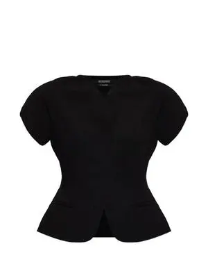 JACQUEMUS Ovalo Short-sleeved Blazer