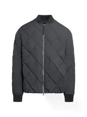 ALPHA TAURI Octal V1.y9.02 Quilted Bomber Jacket - Grey