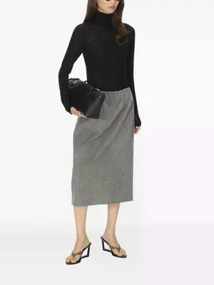 Carven Sheer Turtleneck Sweater