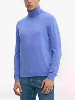 BENETTON Roll-neck Sweater - Blue