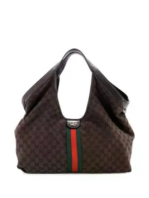 Gucci Giglio Gg Canvas Large Tote Bag