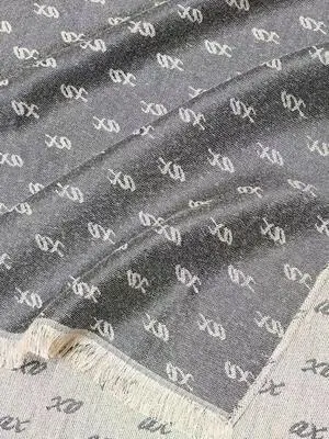 ARMANI EXCHANGE Logo-jacquard Fringed Scarf