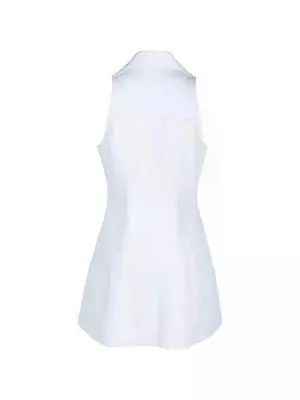 Matthew Bruch Button-up Sleeveless Mini Dress