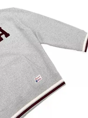 Champion Long Sleeve Logo Patch Polo Sweatshirt