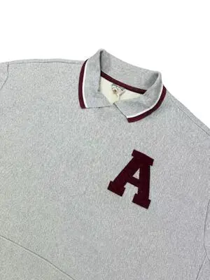 Champion Long Sleeve Logo Patch Polo Sweatshirt