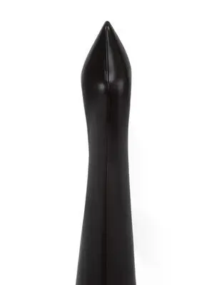 POTAMY Point-toe Leather Knee-high Boots