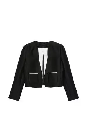 TOM FORD Contrast Trim Collarless Jacket