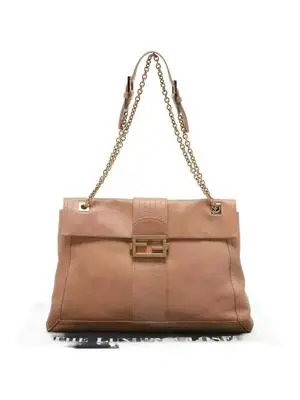 Fendi Maxi Baguette Flap Shoulder Bag