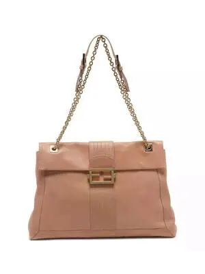 FENDI FENDI Maxi Baguette Flap Shoulder Bag