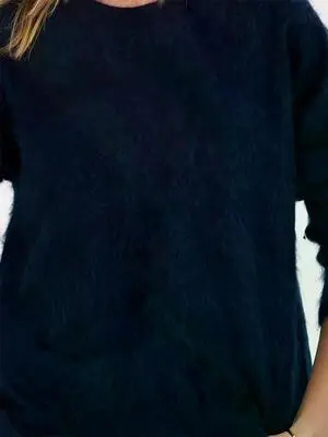 ARCHER CASHMERE Nova Brushed-knit Cashmere Sweater - Blue