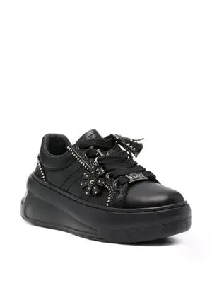 CULT Nirvana Stud-embellished Leather Sneakers