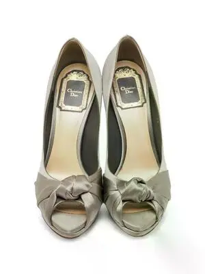 Dior Knotted Peep-toe Pumps