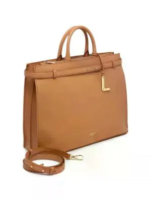 LANCEL Faubourg Leather Tote Bag