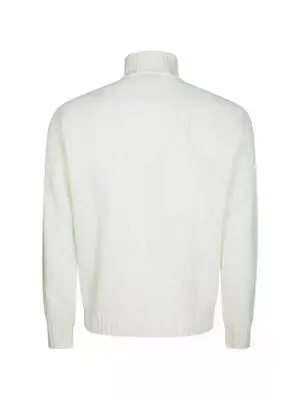 DIANA STUDIO Ribbed Quarter-zip Sweater - White