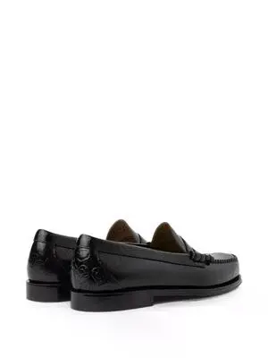 Karl Lagerfeld X G.h. Bass Embossed Leather Loafers