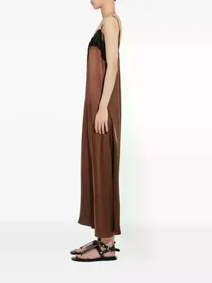 Co Lace Trim Spaghetti Strap Maxi Dress