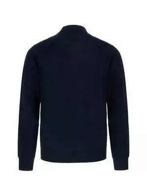 Emporio Armani Logo-embroidered Polo Sweater