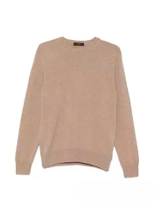 ZANONE Fine-knit Crew-neck Sweater - Neutrals
