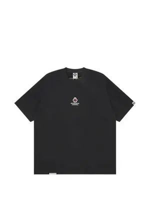 AAPE BY *A BATHING APE Moonface Logo-print T-shirt - Black