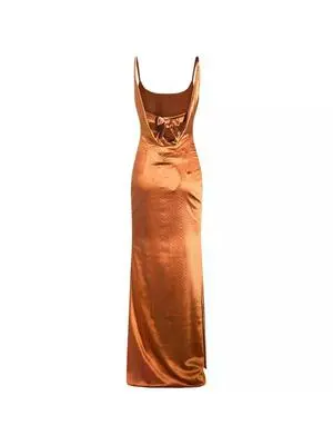 Elisabetta Franchi Snakeskin-effect Maxi Dress
