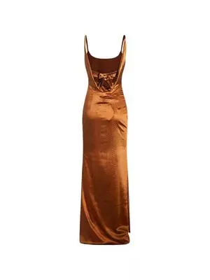 Elisabetta Franchi Snakeskin-effect Maxi Dress