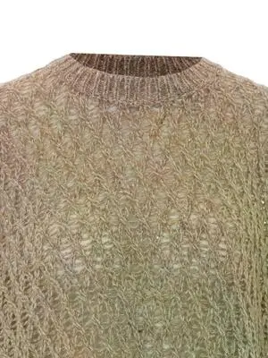 ELEH Sequin-embellished Open-knit Sweater
