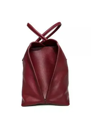 IACUCCI Logo-debossed Leather Tote Bag