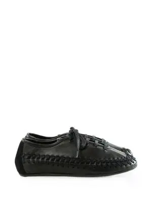 Hereu Whipstitch-trim Leather Sneakers
