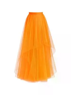 GEMY MAALOUF Layered Tulle Skirt - Orange