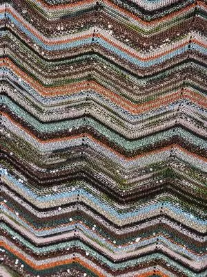 Missoni Sequin-embellished Zigzag-knit Dress