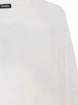 CENERE GB Ribbed Raglan-sleeve Sweater