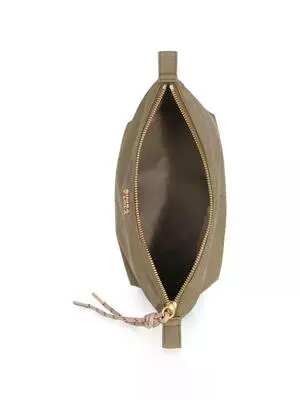 Bimba Y Lola Medium Olive Nylon Trapecio Make-up Case - Green