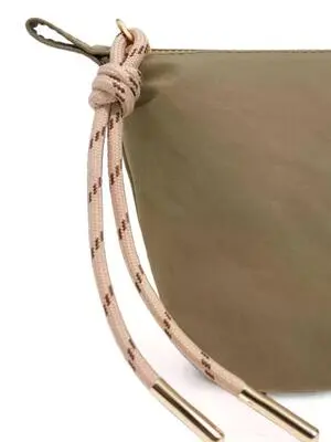 Bimba Y Lola Medium Olive Nylon Trapecio Make-up Case