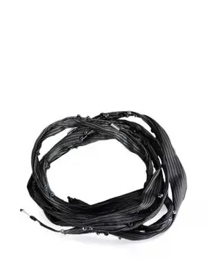 SALON C. LUNDMAN Glass Bead-embellished Necklace - Black