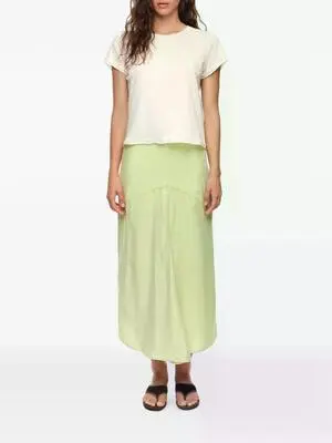 Bimba Y Lola Lime Lace A-line Skirt