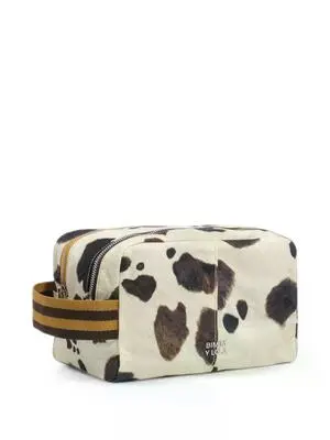Bimba Y Lola Large Pony Nylon Double Make-up Case - Neutrals