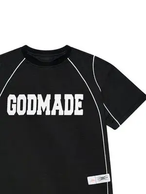 GODMADE Jersey Piped Logo-print T-shirt