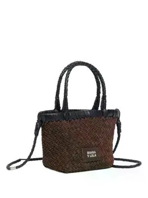 Bimba Y Lola Braided Suede Crossbody Bag - Brown