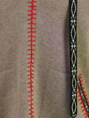 BAZISZT Contrast-stitch Hooded Sweater