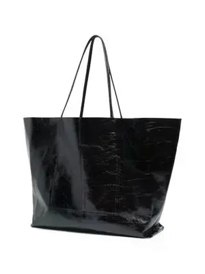 Bimba Y Lola Shiny Leather Maxi Shopper Bag