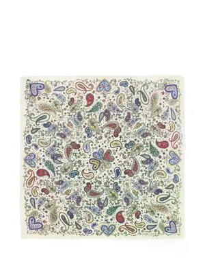 Bimba Y Lola Off-white Paisley Shawl - Neutrals