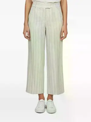 Missoni Green Stripe Lurex-knit Trousers