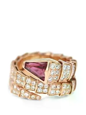 BVLGARI 2020s Serpenti Viper Tourmaline And Diamond Ring