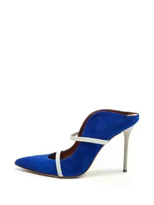 MALONE SOULIERS Maureen Pointed-toe Mules - Blue