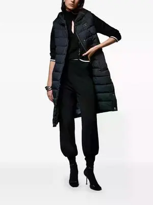 Liu Jo Long Gilet In Matte Nylon