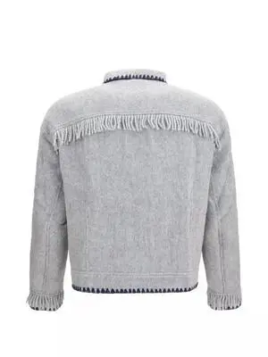 BAZISZT Vedu Fringe-trimmed Reversible Jacket