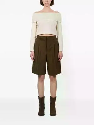 Khaite Auggie Shorts - Brown