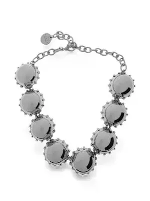 Marni Logo-engraved Necklace - Silver